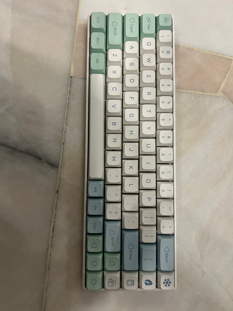 DK 68 Keyboard with Gateron Milky Yellows (PBT Keycaps), Computers ...