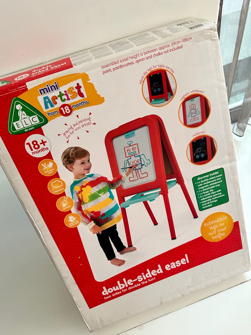 Elc double sided easel papan tulis ELC anak, Bayi & Anak, Mainan & Baby ...