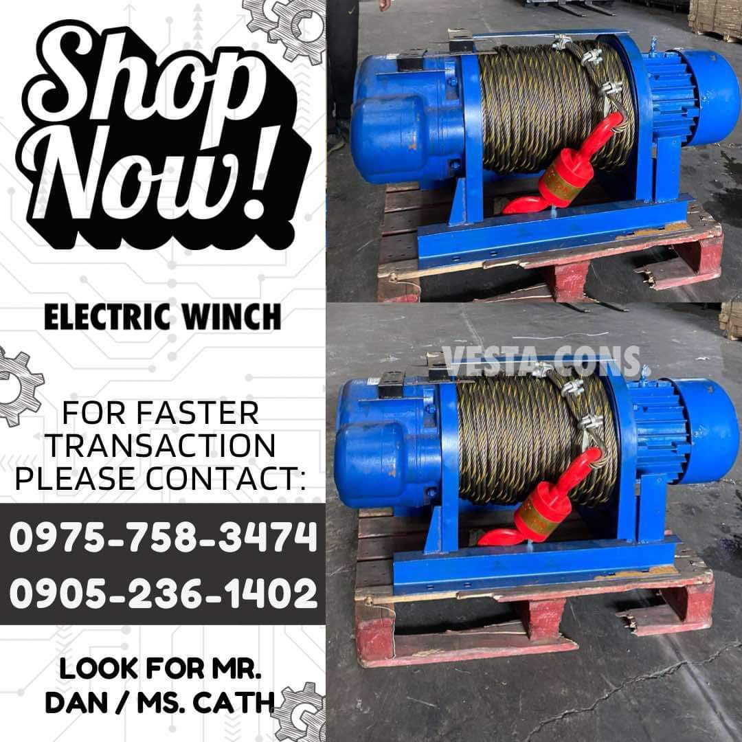 Electric winch, Commercial & Industrial, Construction Tools & Equipment ...