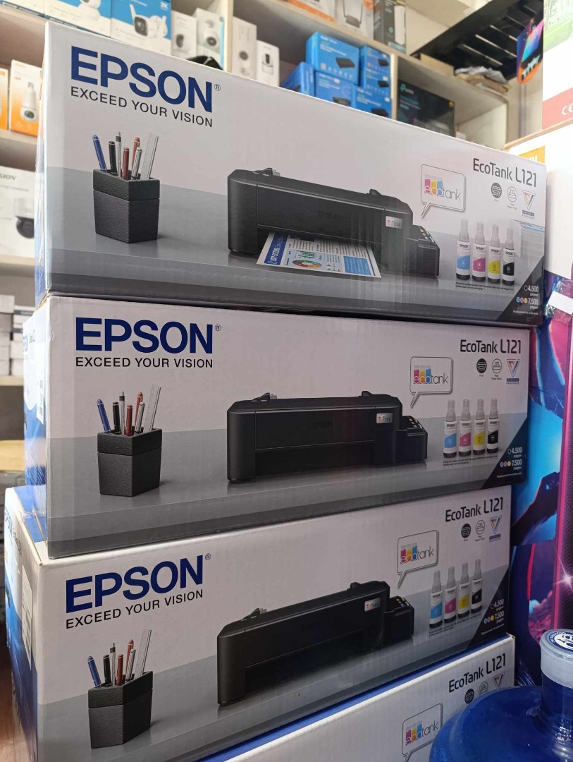 Epson L121 Eco Tank Printer with Free Complete Set of Original Inks ...