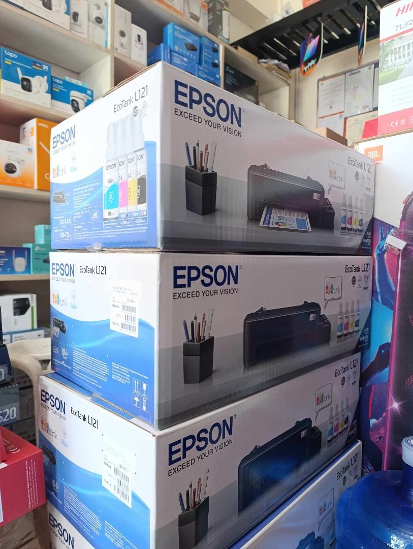 Epson L121 Eco Tank Printer with Free Complete Set of Original Inks ...