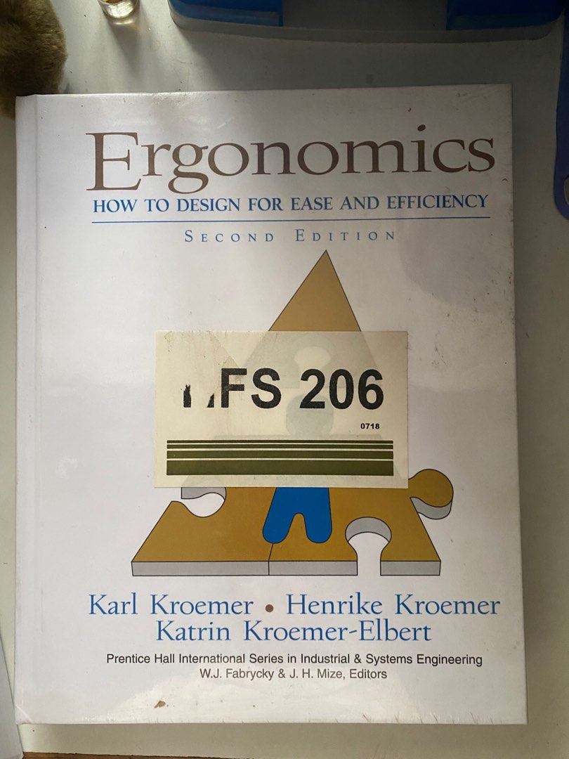 Ergonomics HOW TO DESIGN FOR EASE AND EFFICIENCY, Hobbies & Toys, Books ...