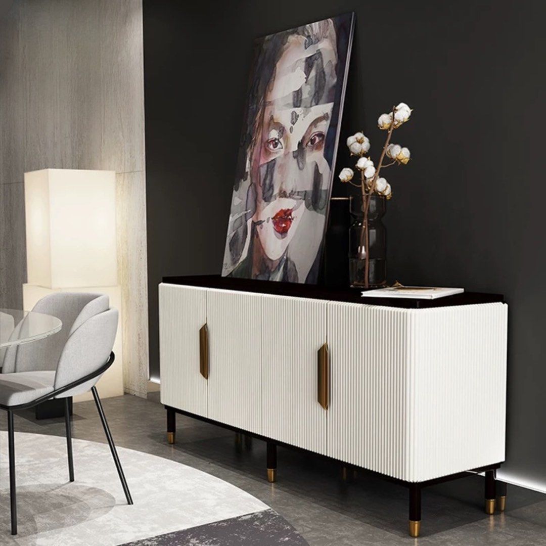 ERILA Modern Fluted Sideboard, Furniture & Home Living, Furniture ...