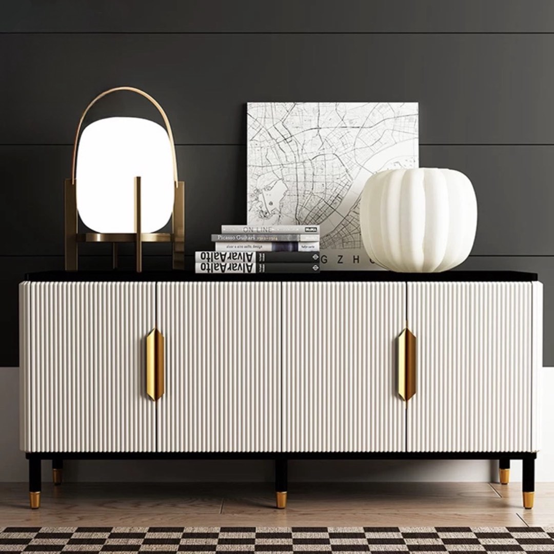 ERILA Modern Fluted Sideboard, Furniture & Home Living, Furniture ...
