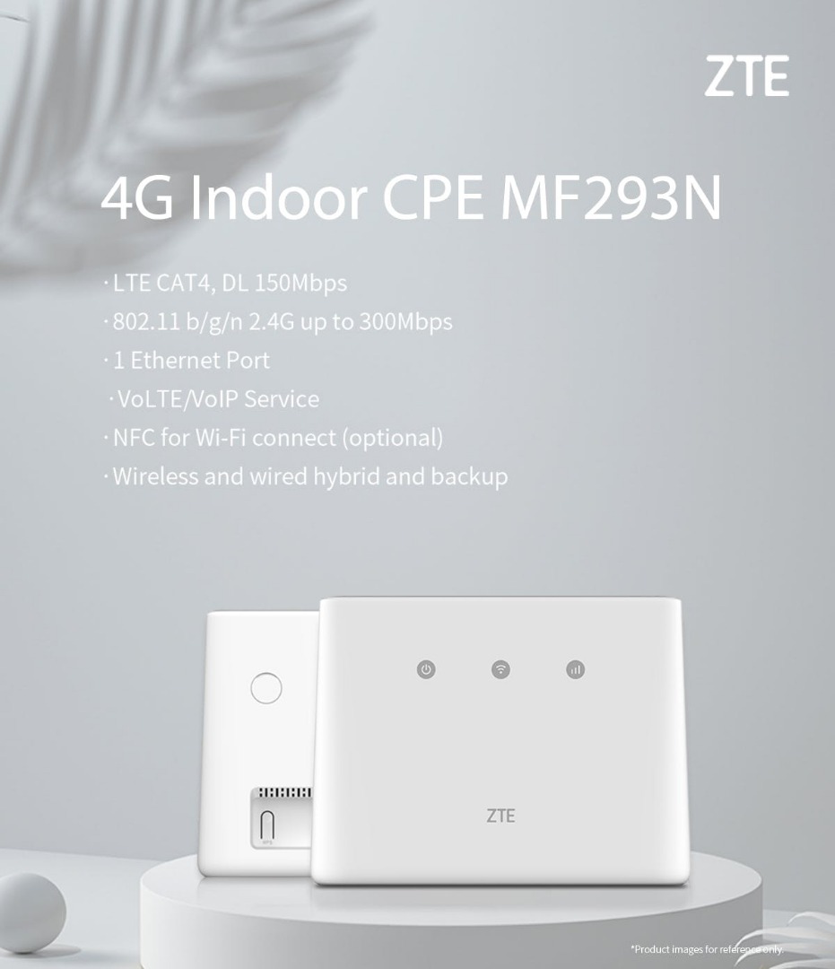 Factory Unlocked! ZTE MF293N 4G Indoor CPE, Computers & Tech, Parts ...