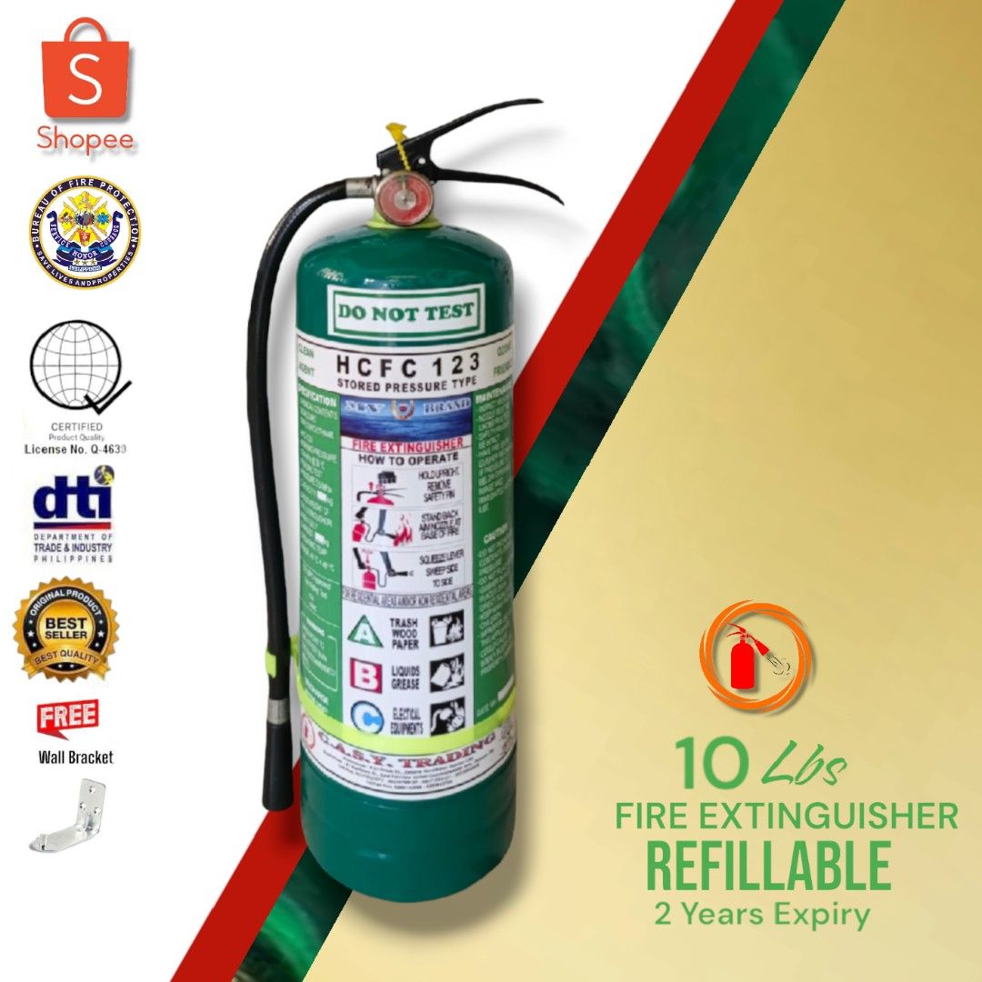 HCFC 123 Fire extinguisher #fire, Announcements on Carousell