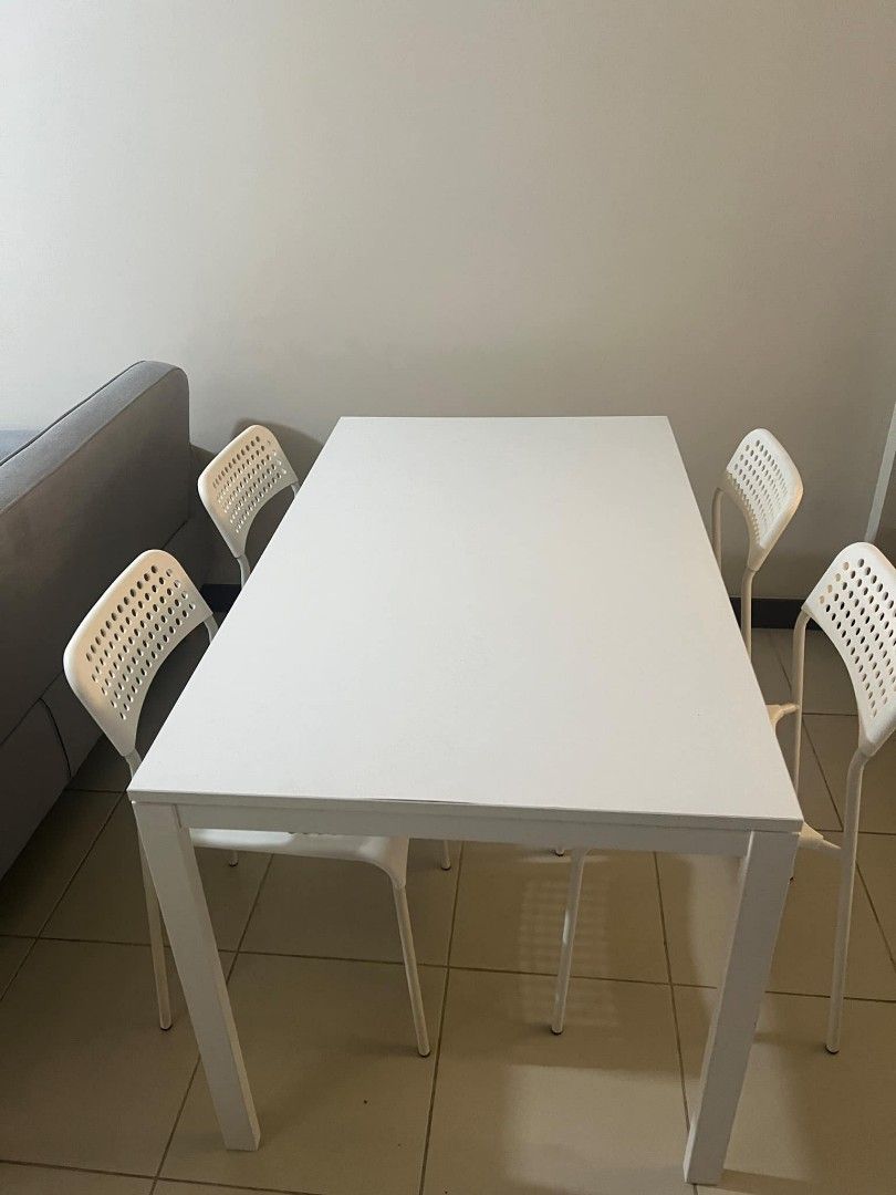 Ikea Table and Chair, Furniture & Home Living, Furniture, Tables & Sets ...
