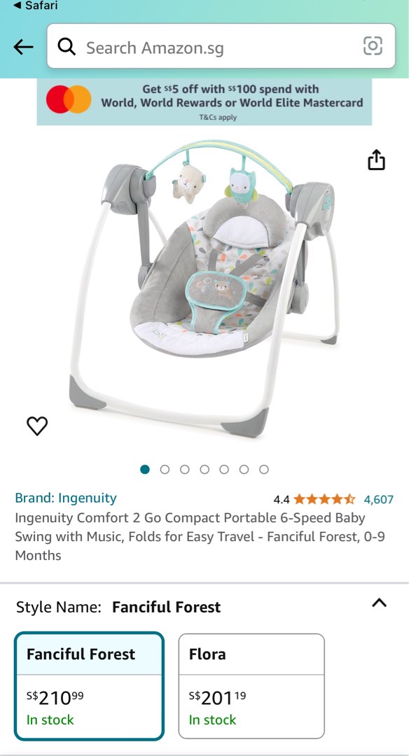 Ingenuity Baby Swing / Rocker (RRP 200), Babies & Kids, Infant Playtime ...
