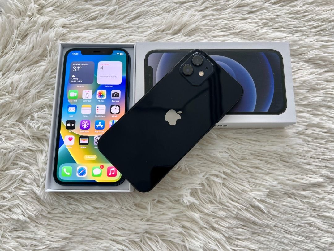 iPhone 12 Black 256GB, Mobile Phones & Gadgets, Mobile Phones, iPhone ...