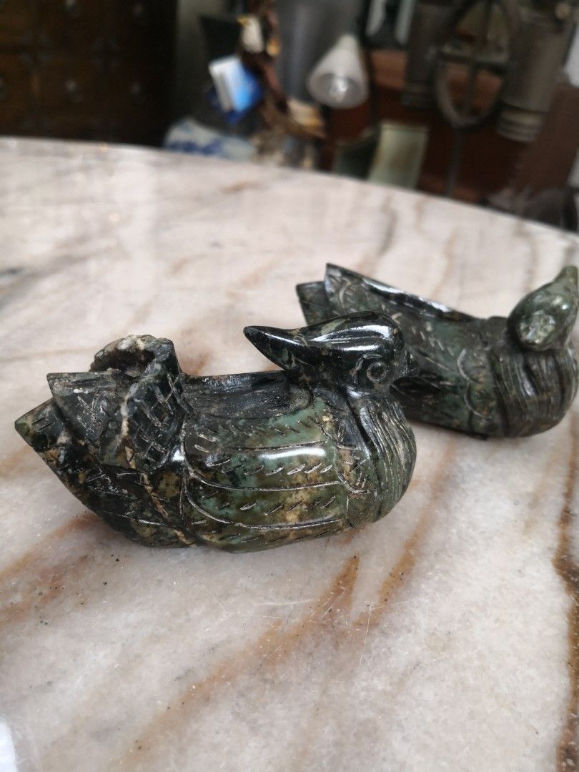 Jade Stone Duck motif, Hobbies & Toys, Collectibles & Memorabilia ...