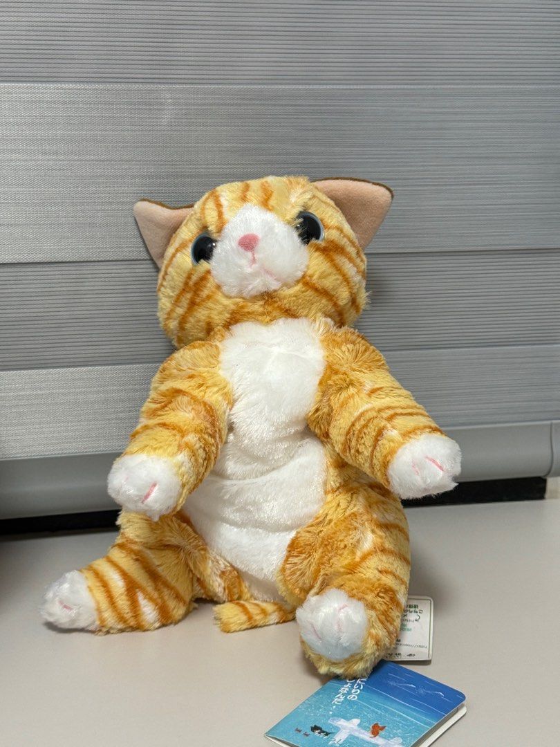 Japanese Akio Watanabe cat doll 橘貓 黑貓 毛公仔 渡邊, 興趣及遊戲, 玩具 & 遊戲類 - Carousell