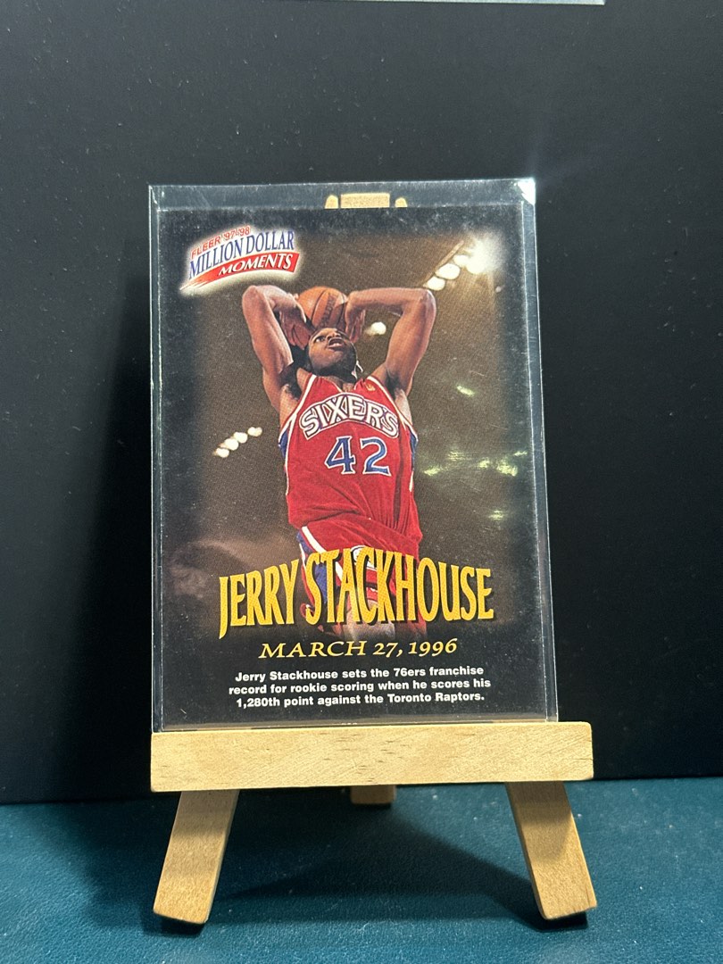 Jerry Stackhouse NBA Million Dollar Moments Insert Card, Hobbies & Toys ...