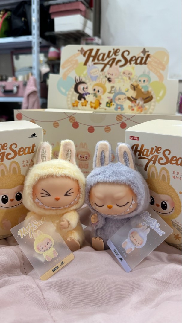 LABUBU HAVE A SEAT (V2) - SISI & ZIZI, Hobbies & Toys, Toys & Games on ...