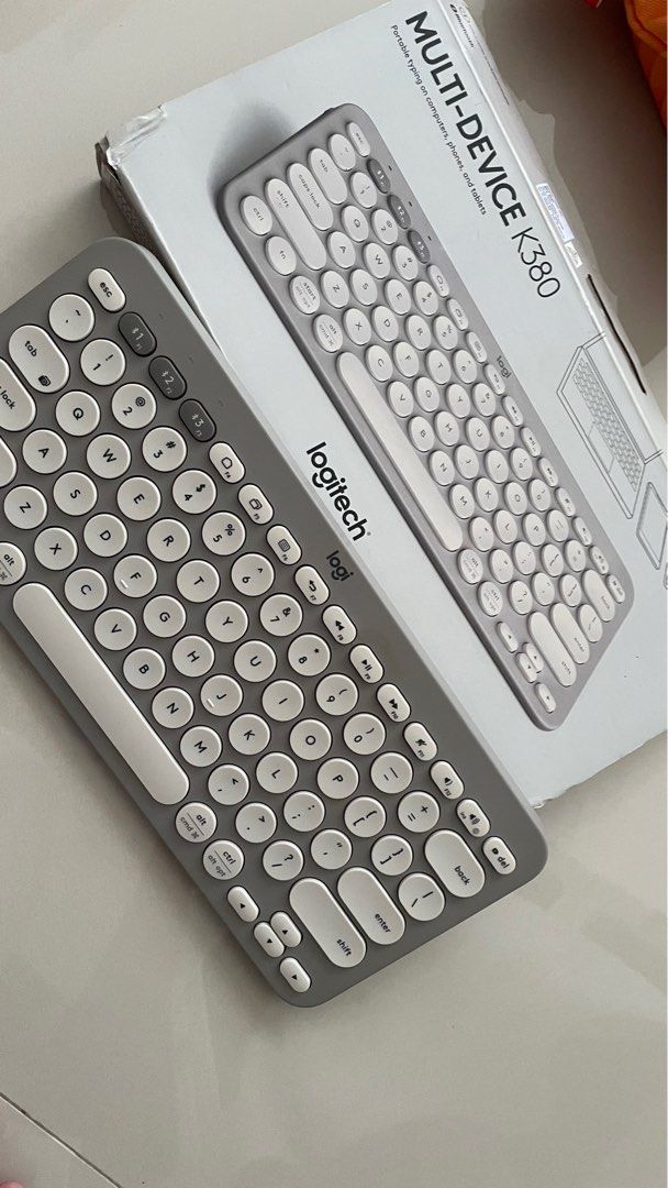 Logitech K380 (Sand colour), Computers & Tech, Parts & Accessories ...