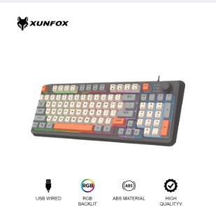 LOWEST PRICE‼️ NEW - XUNFOX K82 WIRED MEMBRANE GAMING KEYBOARD💯 ...