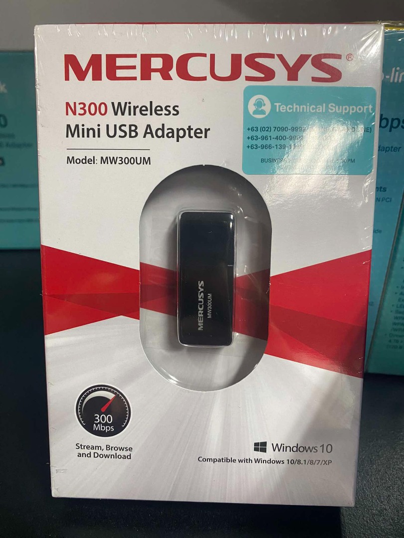 Mercusys MW300UM N300 Wireless Mini USB Wi-Fi Adapter | Wi-Fi Dongle ...