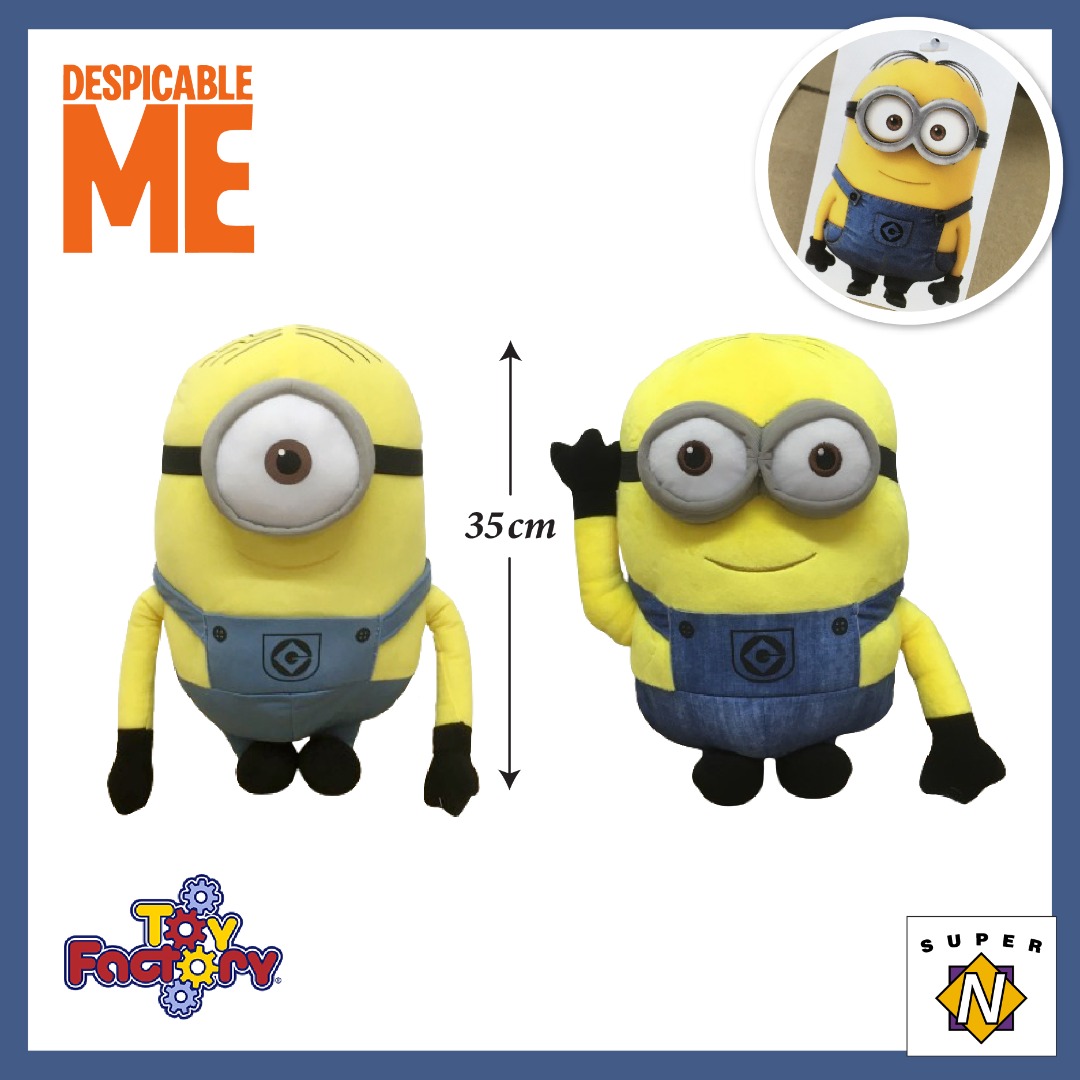 Minions ~Despicable Me~ "Stuart" & "Dave" Standing Plush Toys by The ...