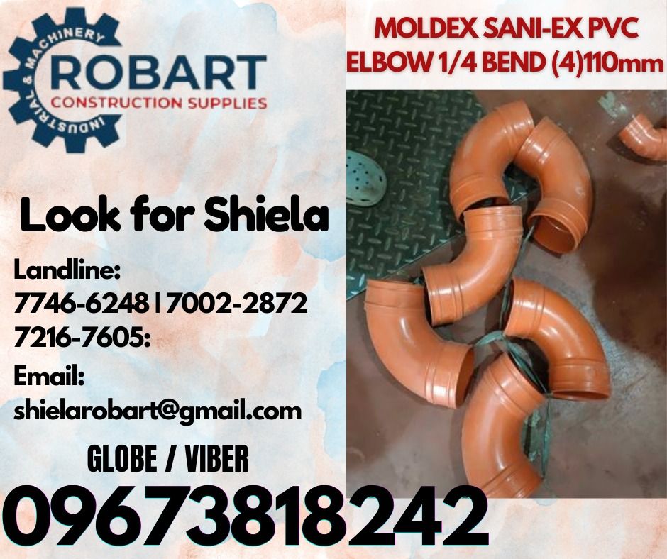 MOLDEX SANI-EX PVC ELBOW, Commercial & Industrial, Construction Tools ...