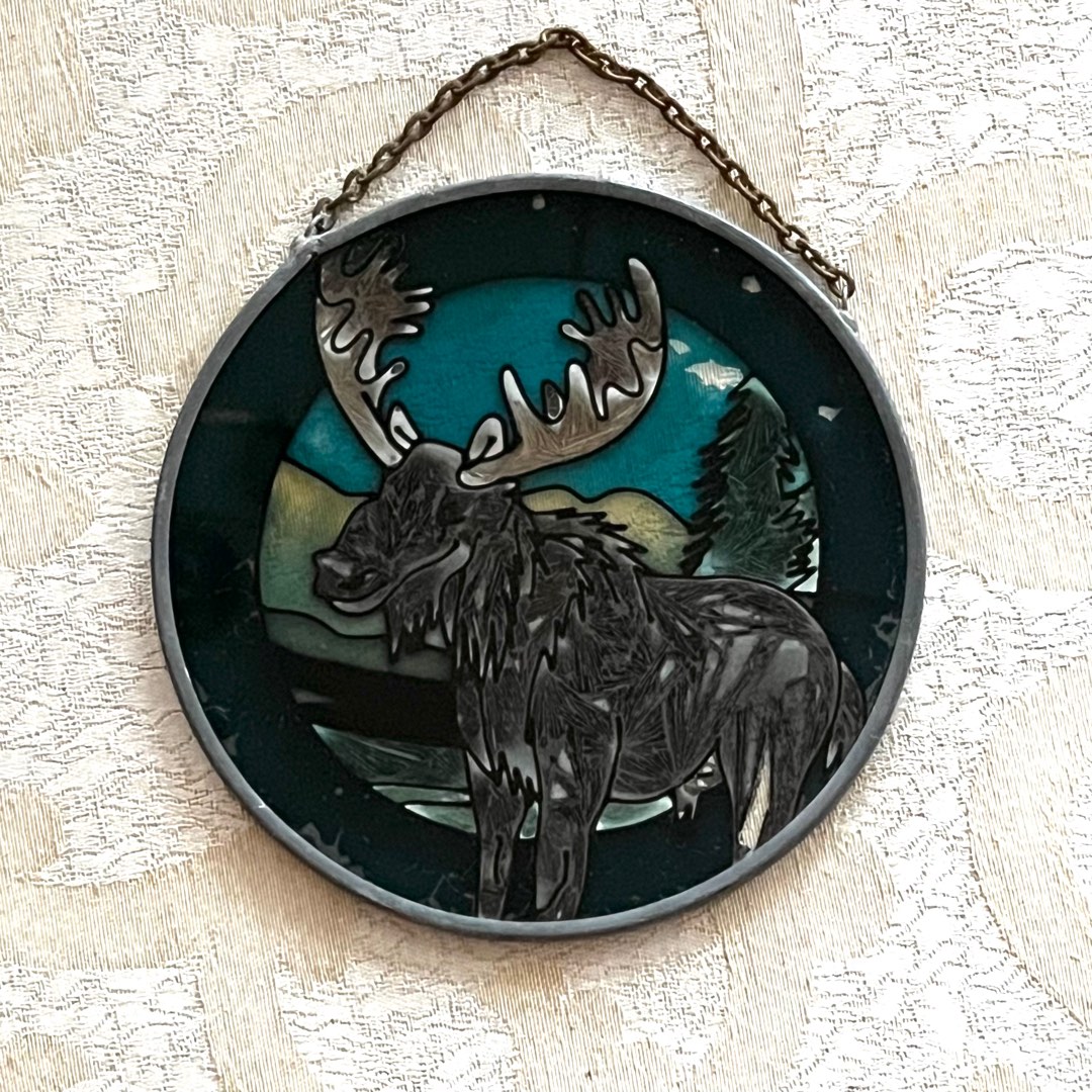 Moose design sun catcher, souvenir from Canada, Furniture & Home Living ...
