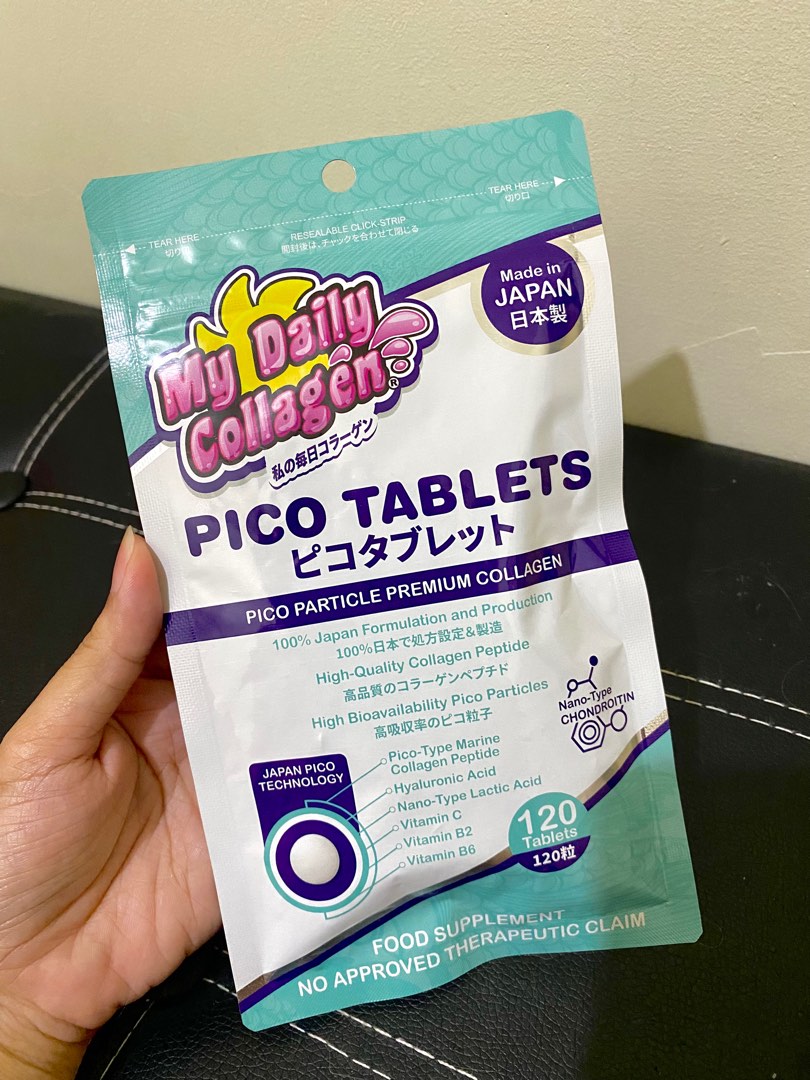 My Daily Collagen Pico Tablets, Health & Nutrition, Health Supplements ...