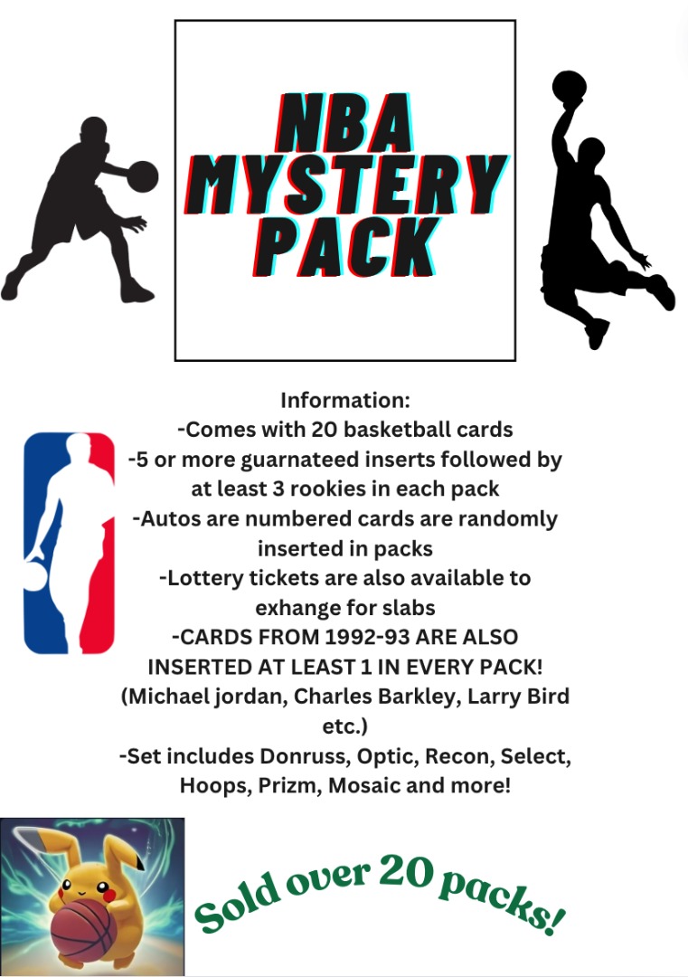 NBA MYSTERY PACKS (Insane cards ready to be hit!), Hobbies & Toys, Toys ...