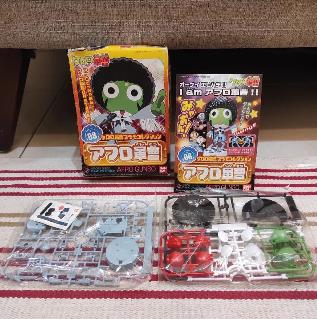 NEW!! Keroro Gunso Plamo Collection 08 Afro-Sergeant Keroro Brand ...