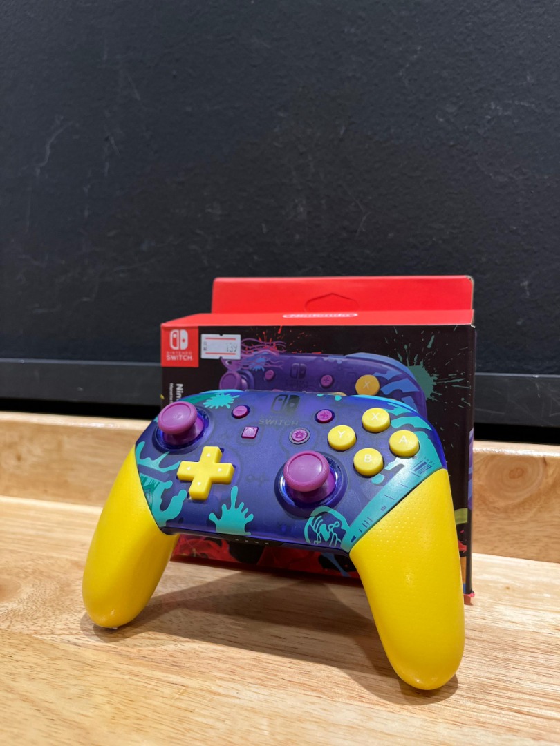 NINTENDO SWITCH PRO CONTROLLER SPLATOON 3 SPECIAL EDITION OEM (CONTACT ...