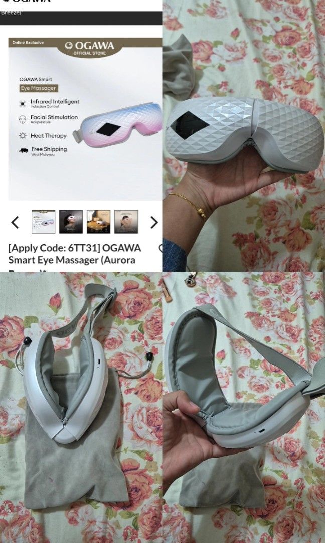 Ogawa eye massager, Health & Nutrition, Massage Devices on Carousell