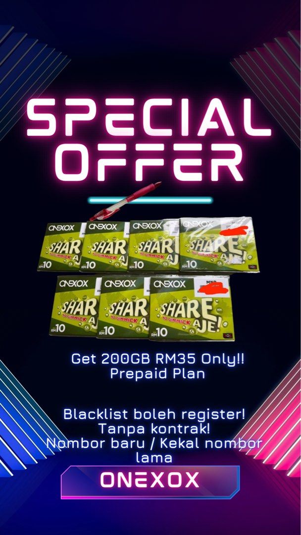 OneXOX prepaid plan, Everything Else, Others on Carousell