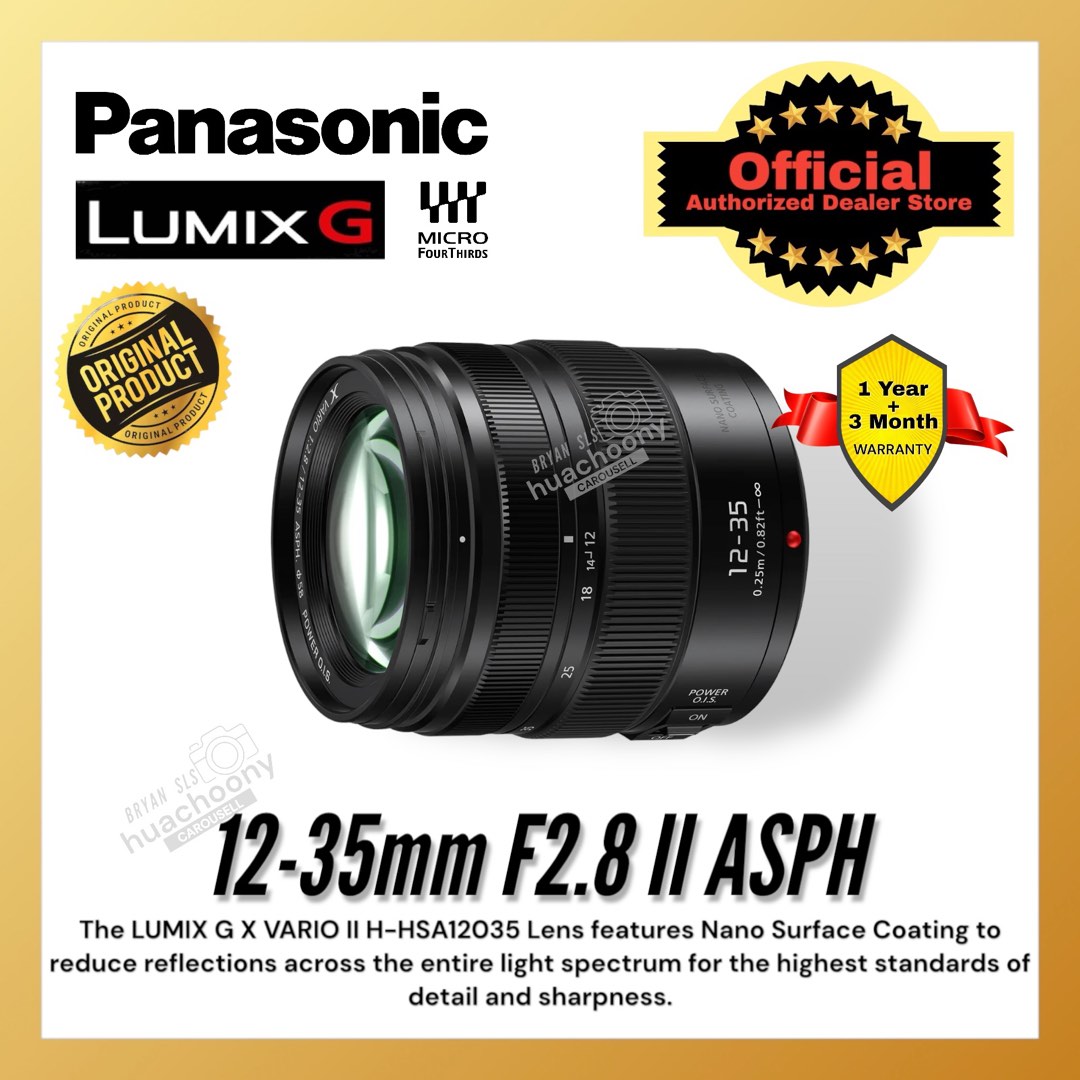 Panasonic 12-35mm f2.8 II | H-HSA1235 M4/3 (2024), Photography, Lens ...