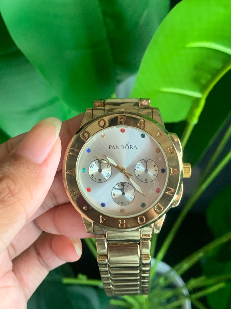 Pandora Gold Gemstones Watch, Women's Fashion, Watches & Accessories ...