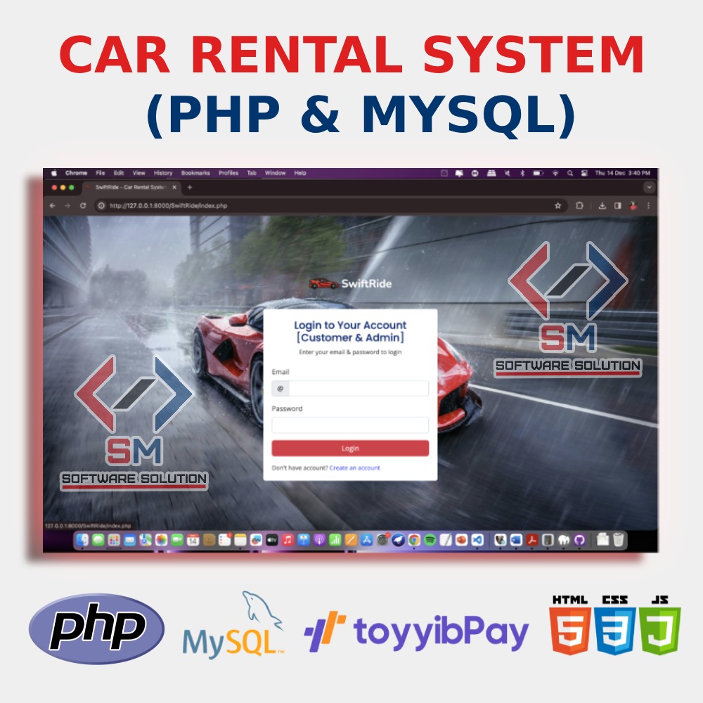 Php Car Rental System Php Mysql Html Css Js Computers And Tech Parts And Accessories