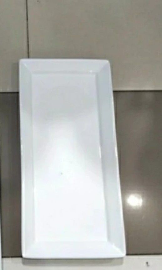 Piring saji keramik persegi panjang blanch besar ukuran 45 cm x 18 cm ...