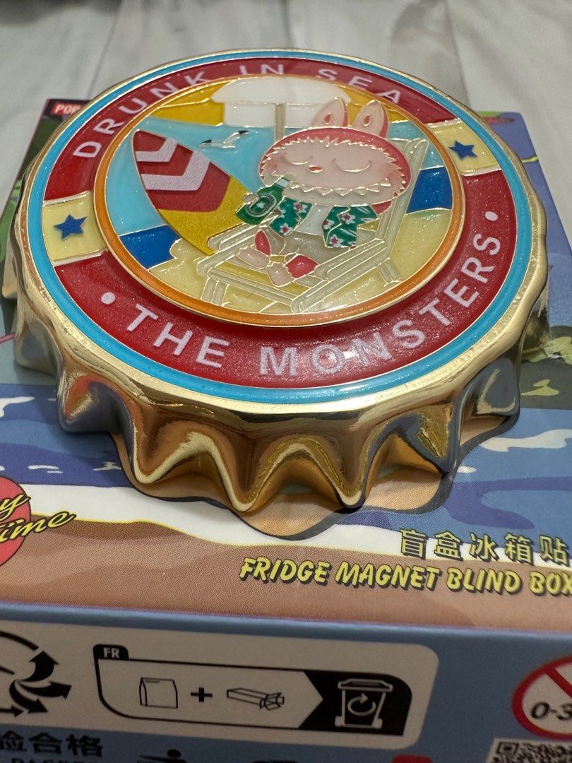 POP MART Labubu Monsters Fridge Ref Magnet Drunk in Sea, Hobbies & Toys ...