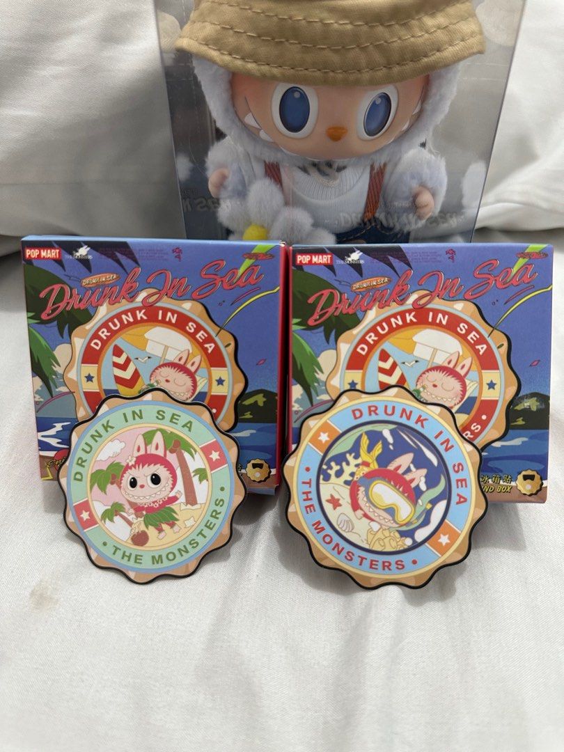 POP MART Labubu Monsters Fridge Ref Magnet Drunk in Sea, Hobbies & Toys ...