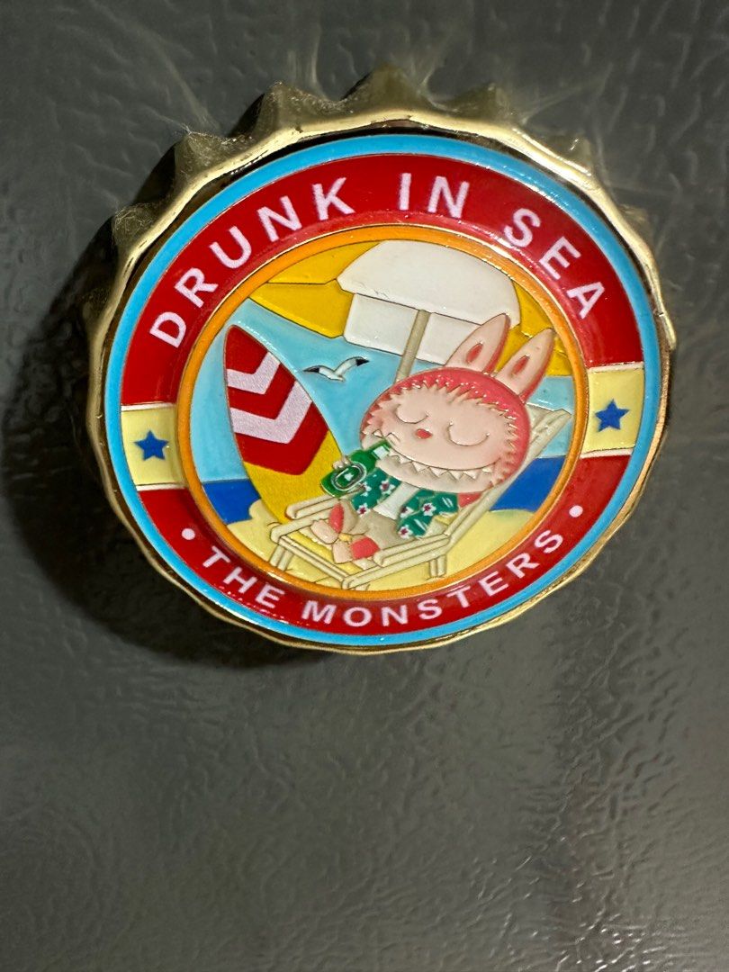 POP MART Labubu Monsters Fridge Ref Magnet Drunk in Sea, Hobbies & Toys ...