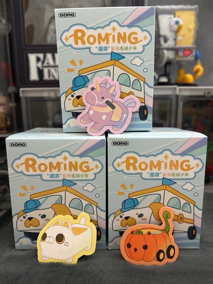 Popmart labubu roaming plush toy car, Hobbies & Toys, Toys & Games on ...