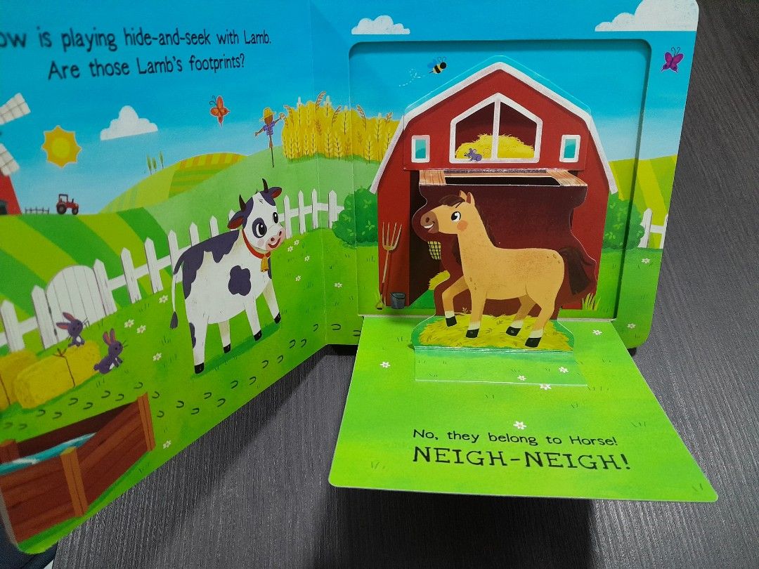 Pop-Up Farm Children Book, Hobbies & Toys, Books & Magazines, Children ...