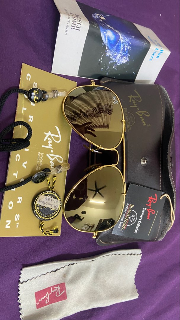RAY BAN DIAMOND HARD, Men's Fashion, Watches & Accessories, Sunglasses ...