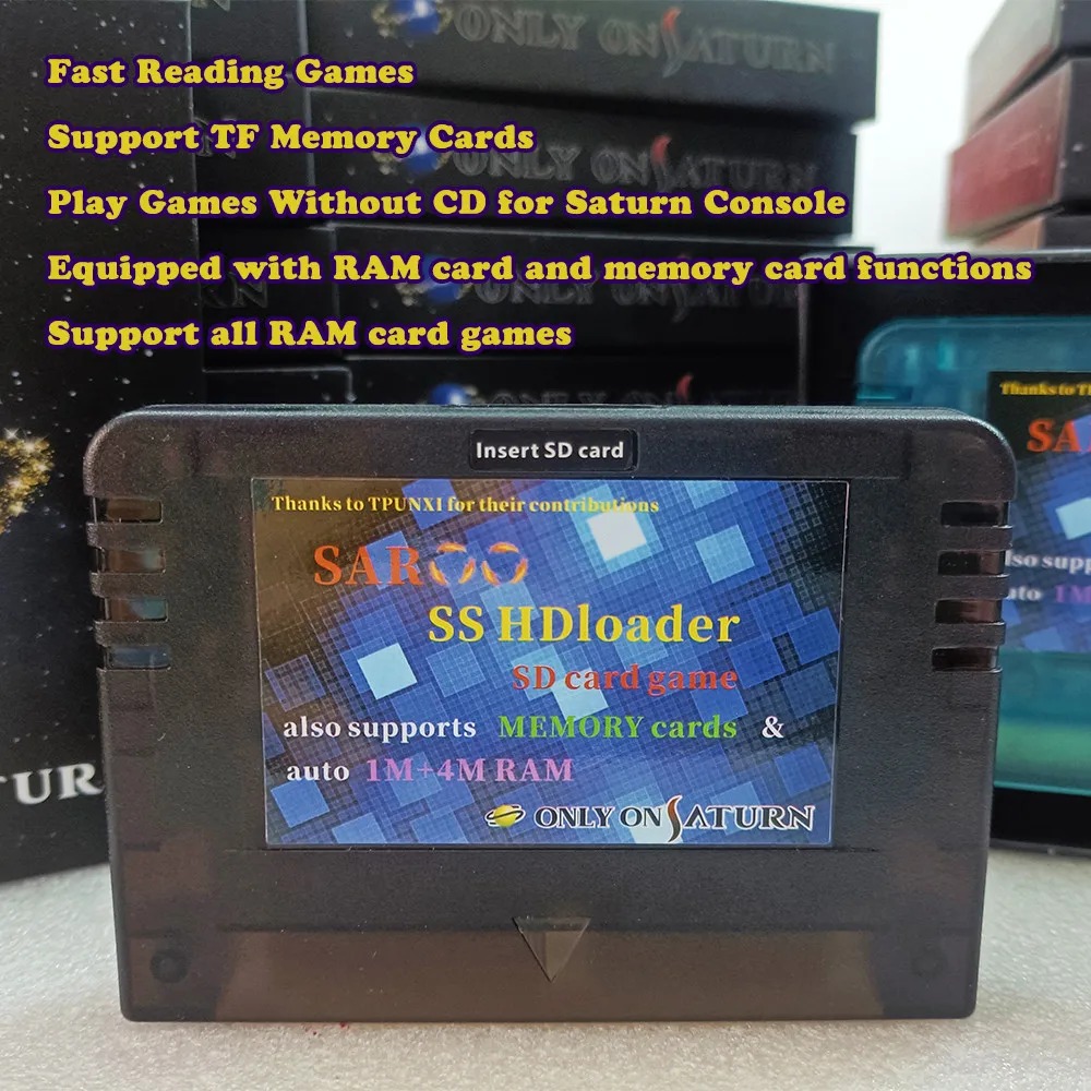 Saturn HD Loader SAROO Support English Menu SS Everdrive Cartridge Use ...