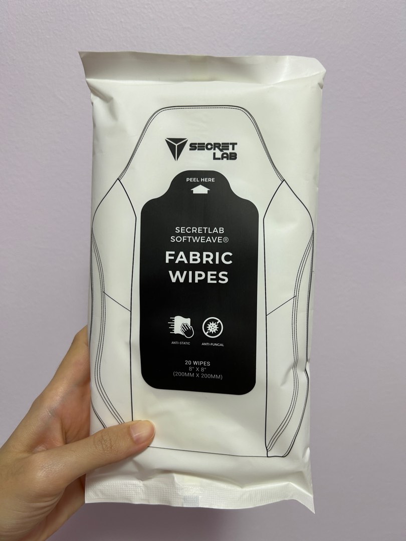 SecretLab Fabric Wet Wipes, Furniture & Home Living, Cleaning ...
