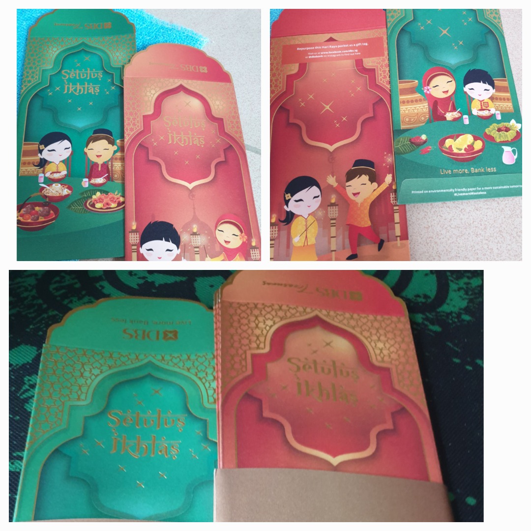 DBS Treasures Setulus Ikhlas Raya Festive Mix colours Money Packets ...
