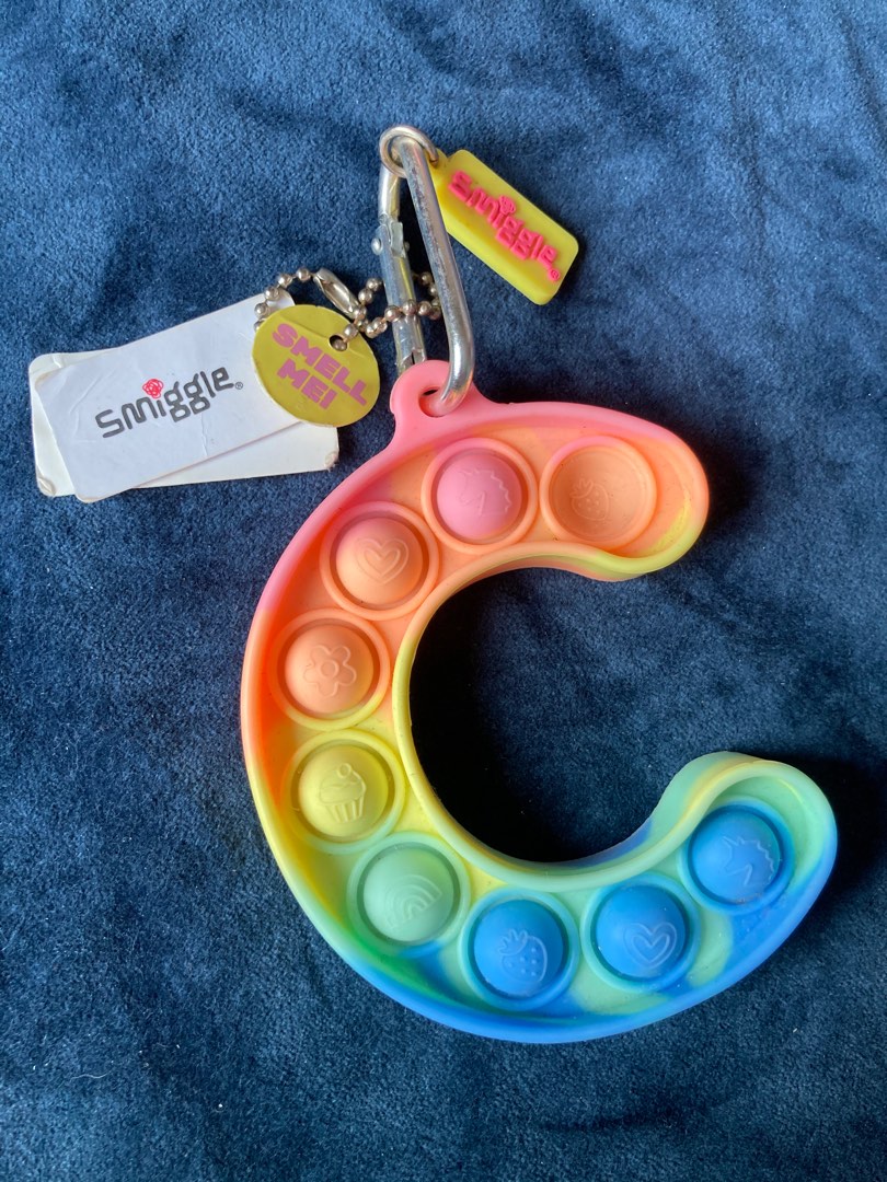 Smiggle Letter C Keychain Fidget Toy Push Pop It, Hobbies & Toys, Toys ...