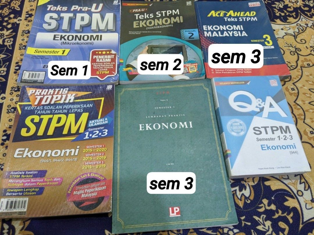 STPM EKONOMI SEMESTER 1,2,3, Hobbies & Toys, Books & Magazines ...