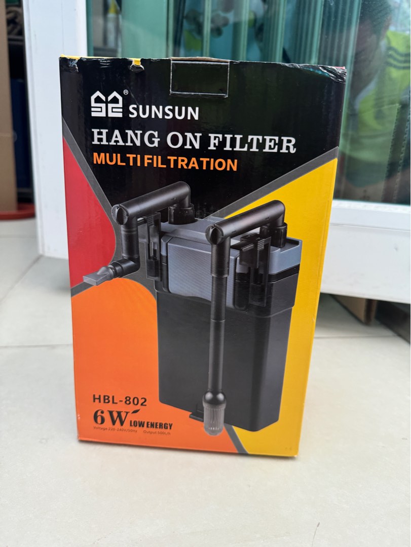 Sunsun Hang on Back(HOB) Filter 魚缸濾水器, 寵物用品, 寵物家品及其他 - Carousell