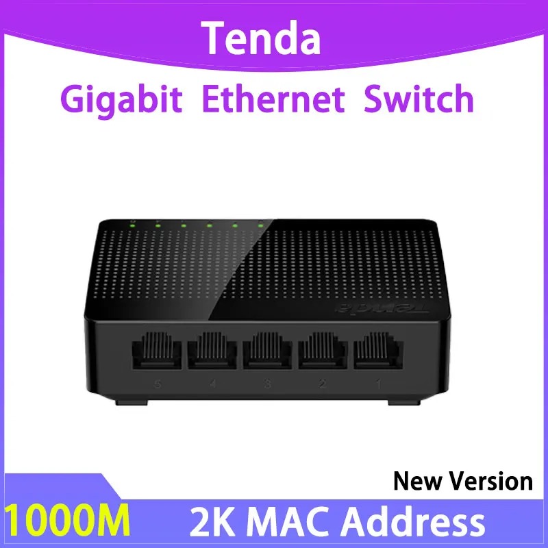 Tenda SG105 Gigabit 1000M Mini 5-Port Desktop Switch Fast Ethernet Network Switch LAN Hub RJ45 ...