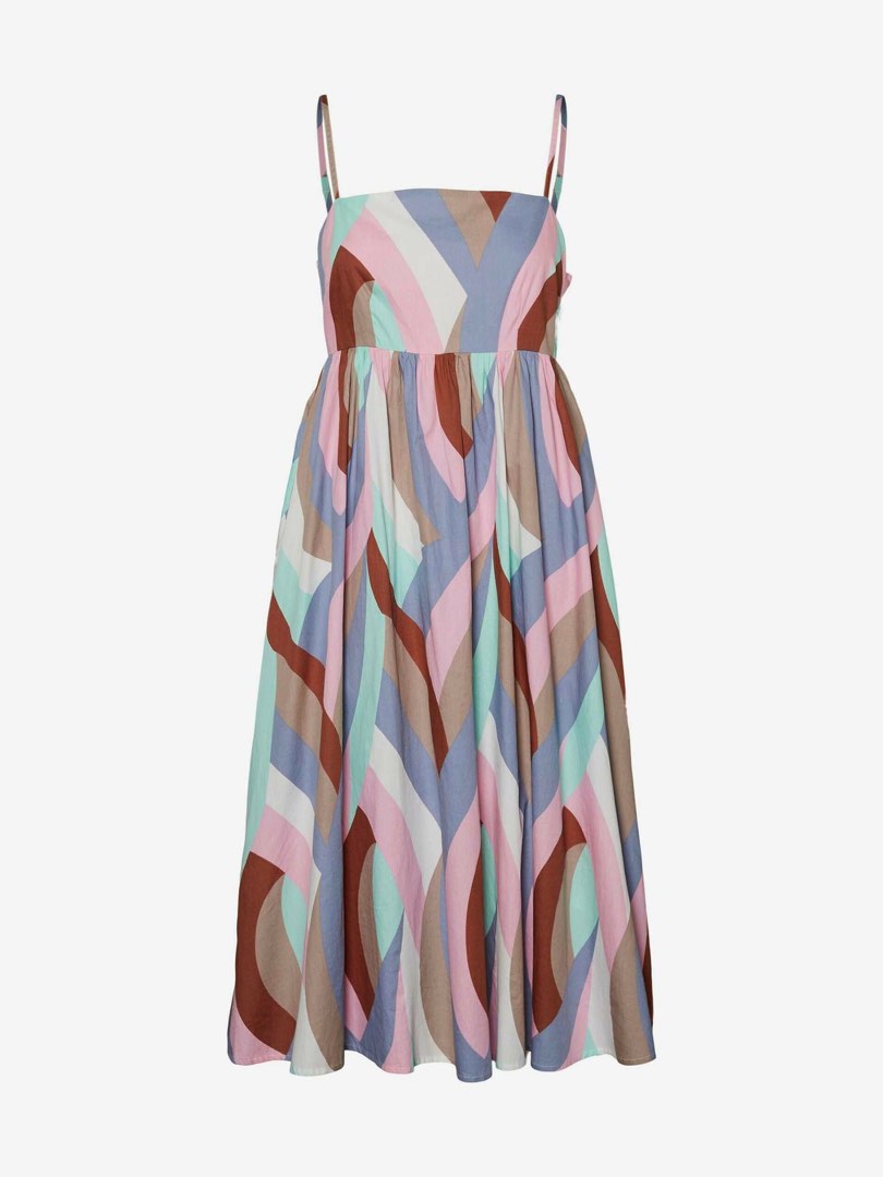 VERA MODA Multi-colored Midi/Maxi Dress, Women's Fashion, Dresses ...