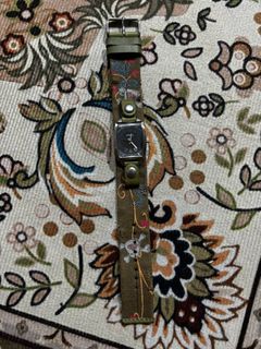 Original Fossil Leather Strap Green 22mm, Luxury, Watches on Carousell