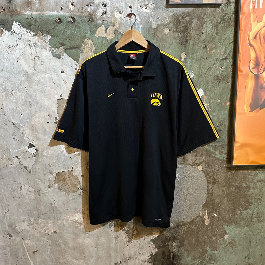 Vintage Nike Team Rugby University of Iowa Hawkeyes Polo Jersey ...