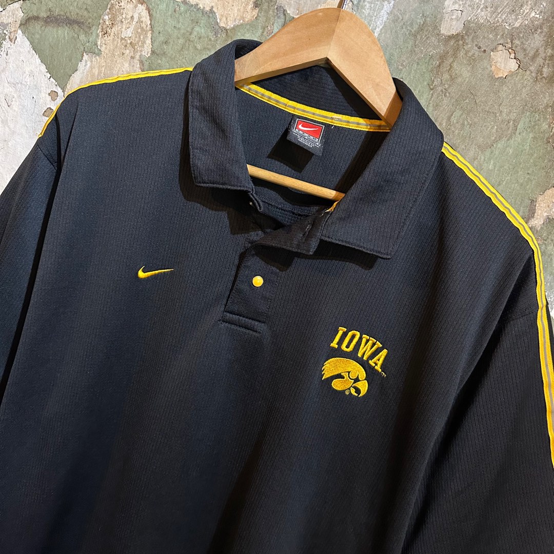 Vintage Nike Team Rugby University of Iowa Hawkeyes Polo Jersey ...